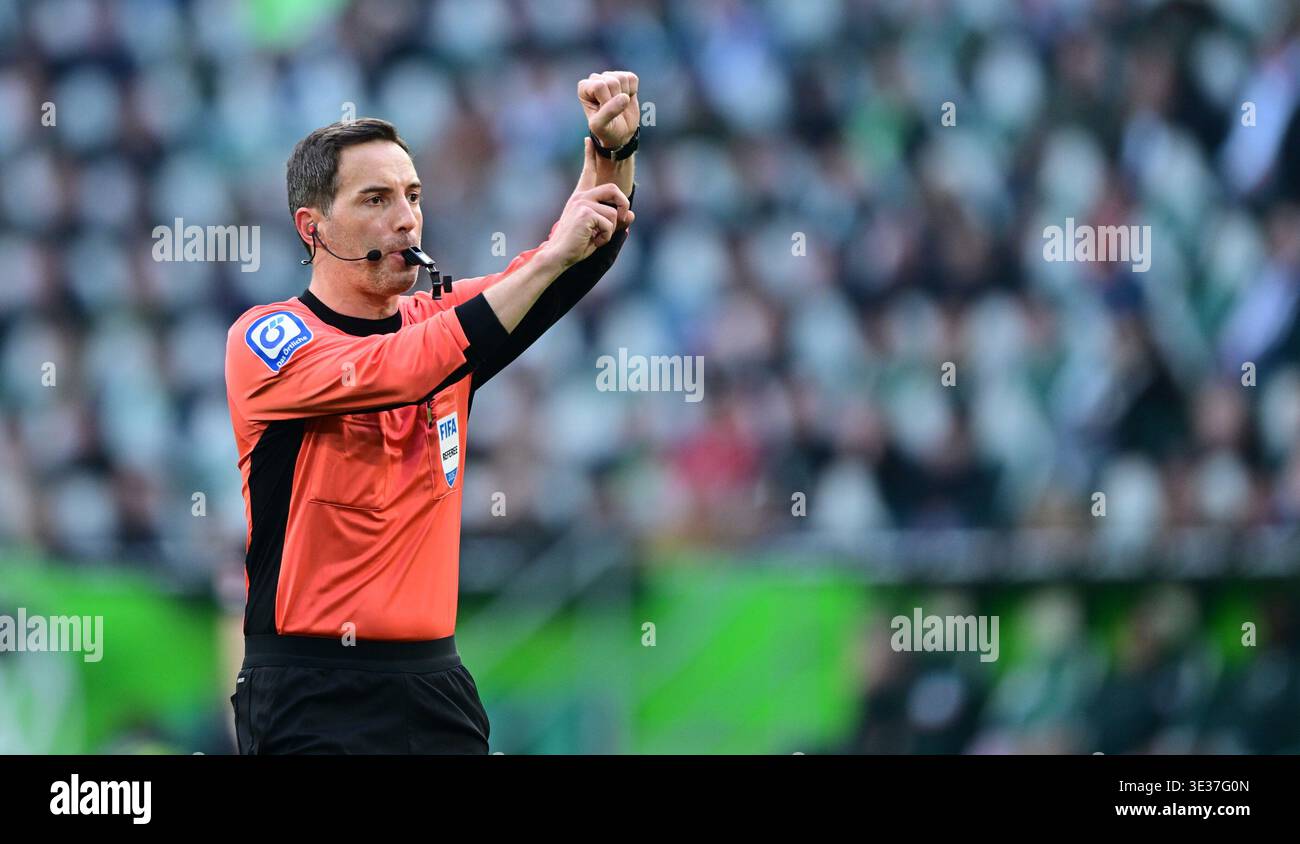 Referee Benjamin Brand Wolfsburg, March 21, 2026, football, Bundesliga ...