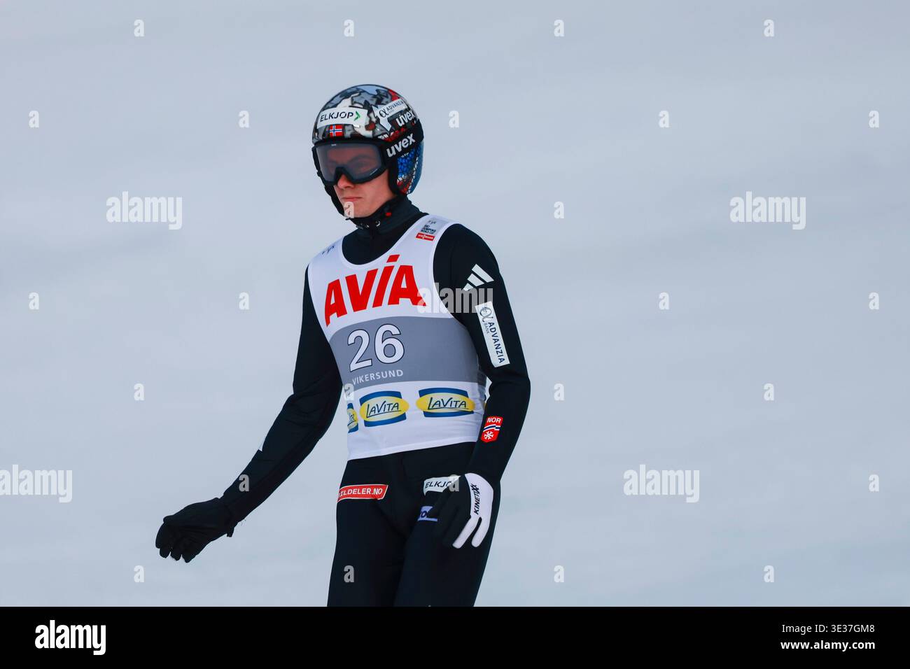 Vikersund 20260321. Marius Lindvik during the men's ski flying in ...