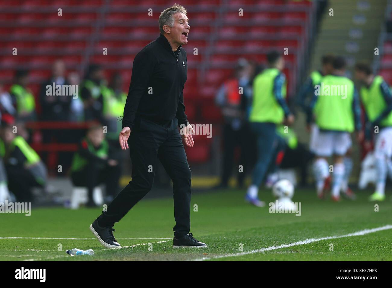 Sheffield, England, 21st March 2026. Phil Parkinson manager of Wrexham ...