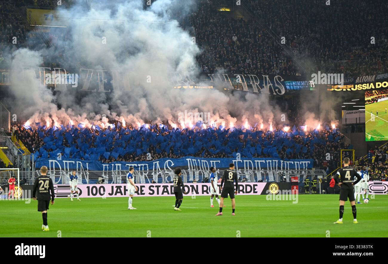 Fans supporters HSV Hamburg Dortmund, March 21, 2026, Football ...
