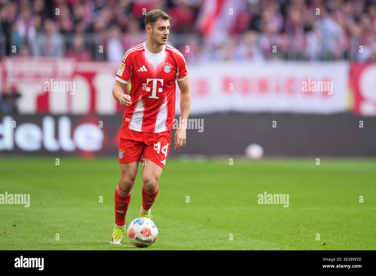 Josip Stanisic (Bayern) Munich, March 21, 2026, Football, Bundesliga ...