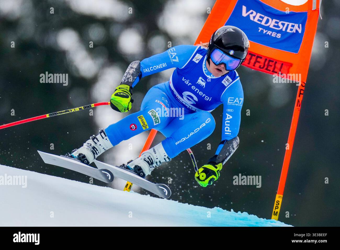 Kvitfjell 20260322. Laura Pirovano from Italy during the super-G race ...