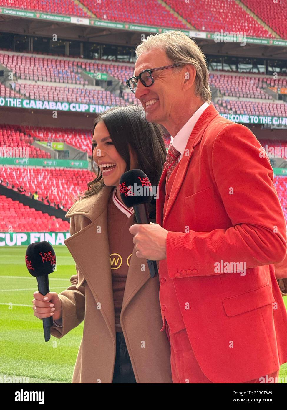 Former Arsenal and England player Tony Adams with Nicole Holliday ‘Live ...