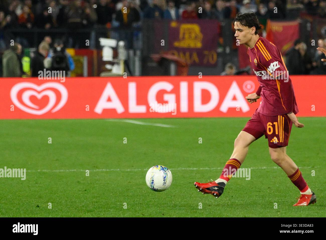 Romaâ??s Niccolo' Pisilli during the Italian Football Championship ...