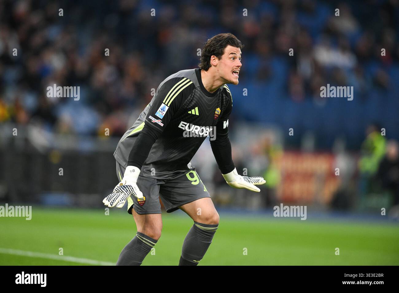 Olimpico Stadium, Rome, Italy - Mile Svilar of AS Roma during Serie A ...
