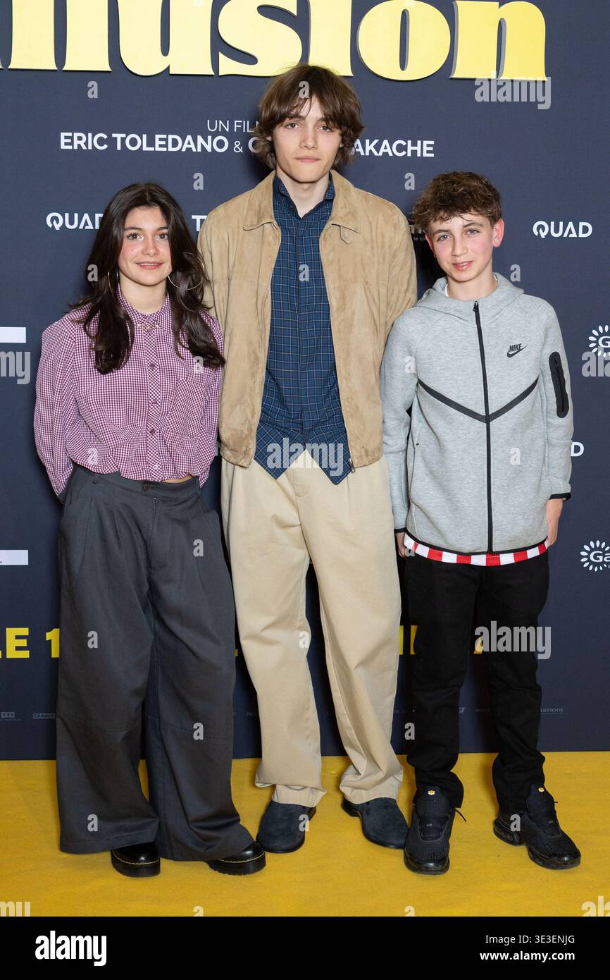 Jeanne Lamartine, Alexis Rosenstiehl, Simon Boublil attends 'Juste Une ...