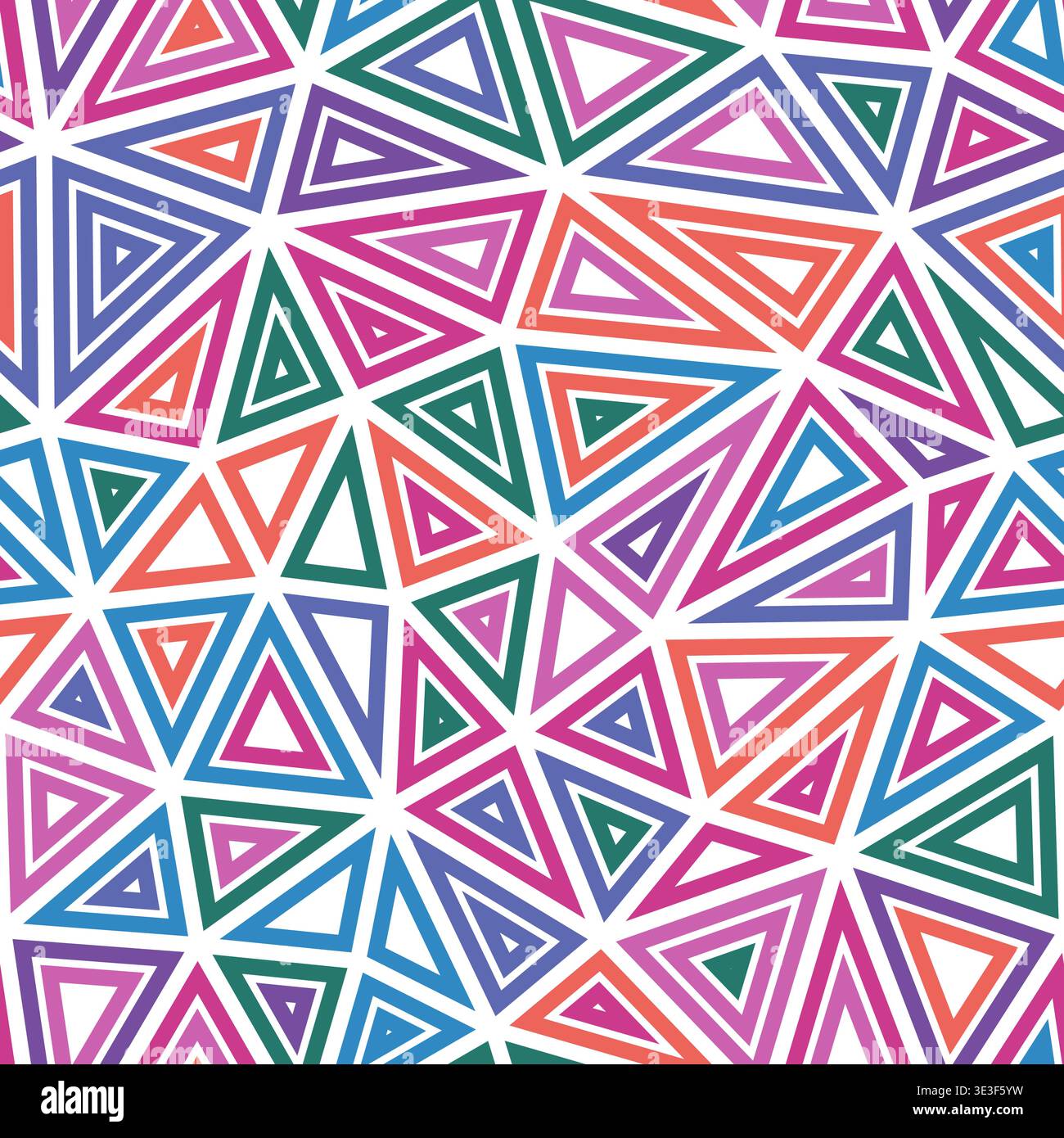 Mosaic background. Large triangles size. Multiple repeated inner ...