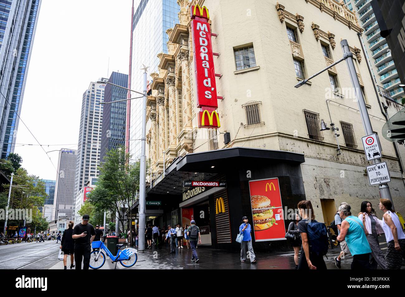 A McDonald’s fast food outlet in Sydney, Monday, March 23, 2026. (AAP ...