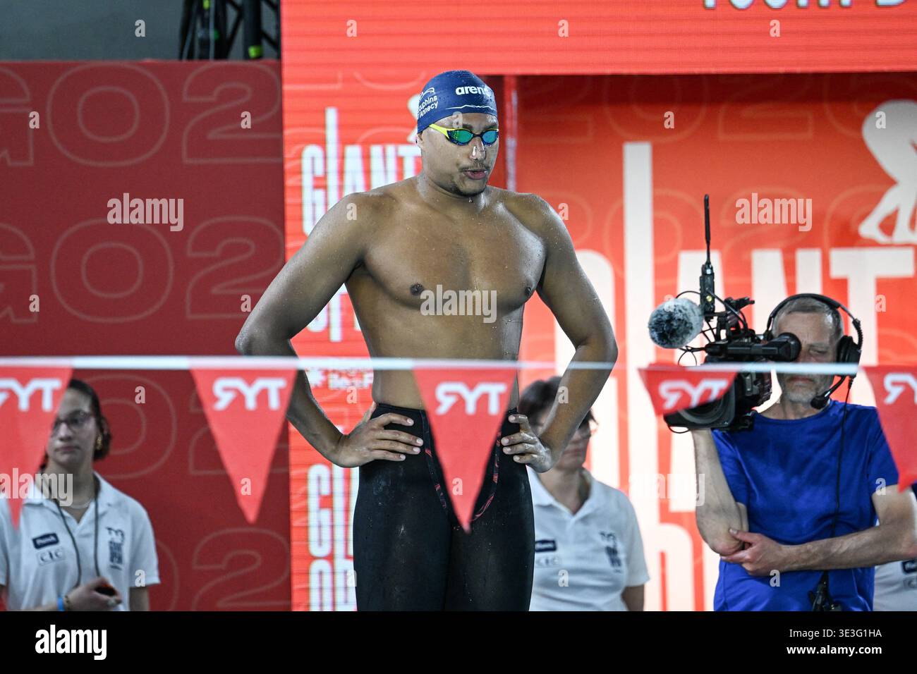 French swimmer Yohann Ndoye-Brouard during the Men's 100-meter ...