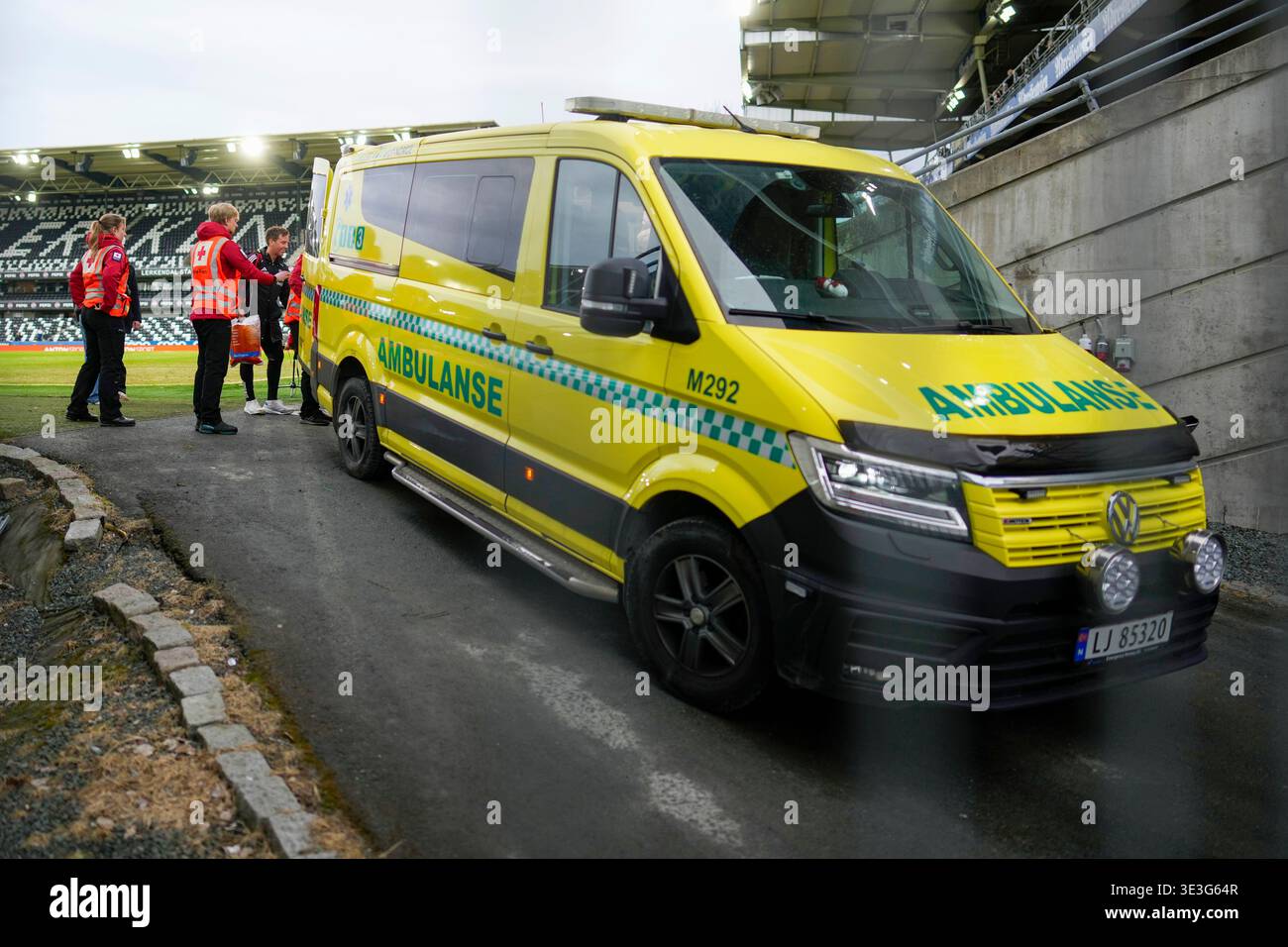 Trondheim 20260322. Ole Sæther is being transported to hospital after ...