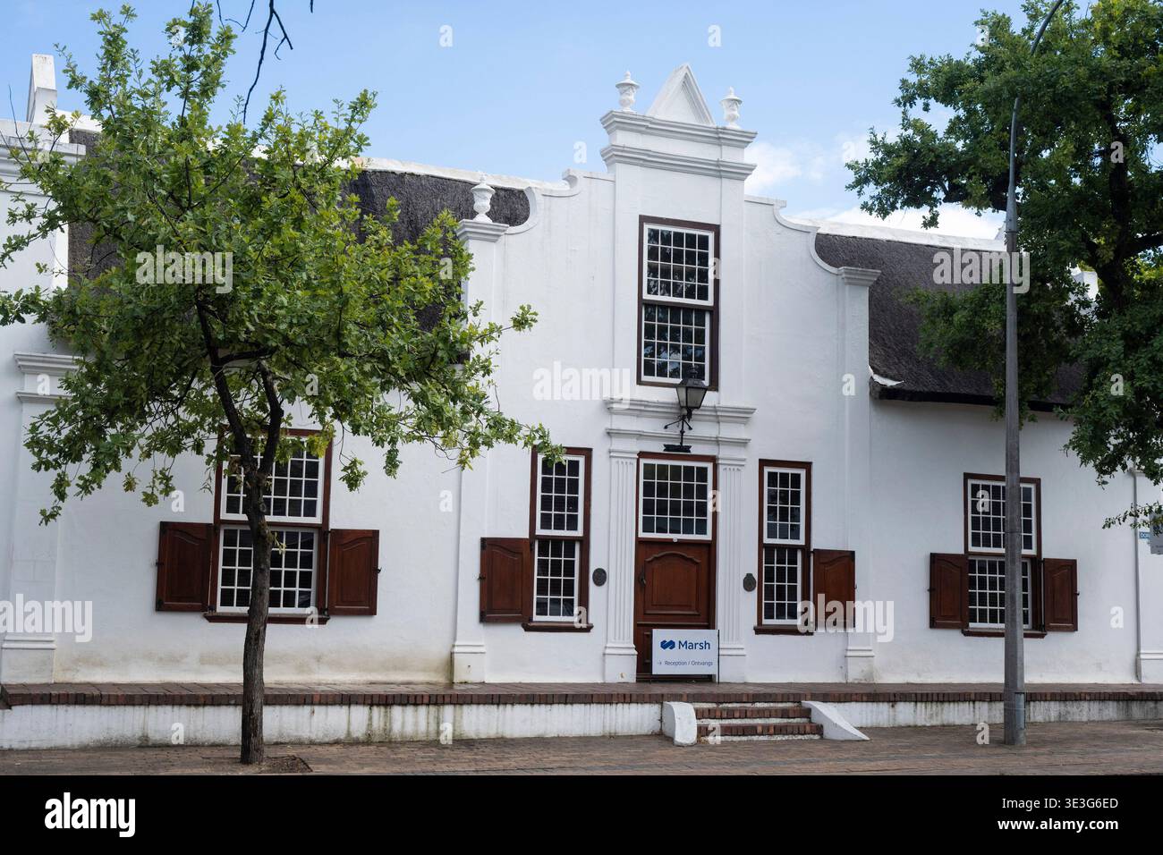 Historical building in Dorp Street, Stellenbosch, South Africa Stock ...