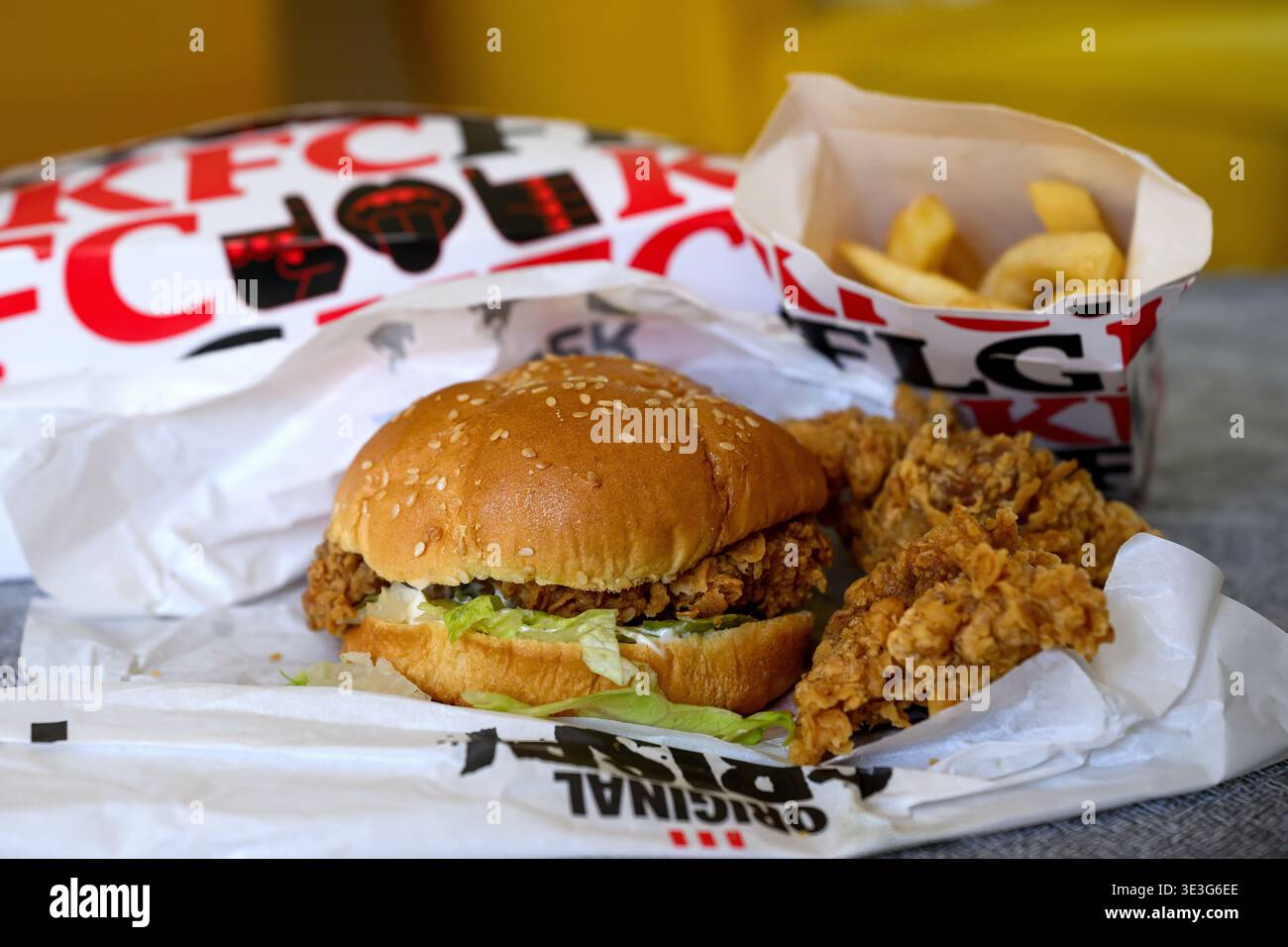 A meal from fast food outlet KFC in Sydney, Monday, March 23, 2026 ...