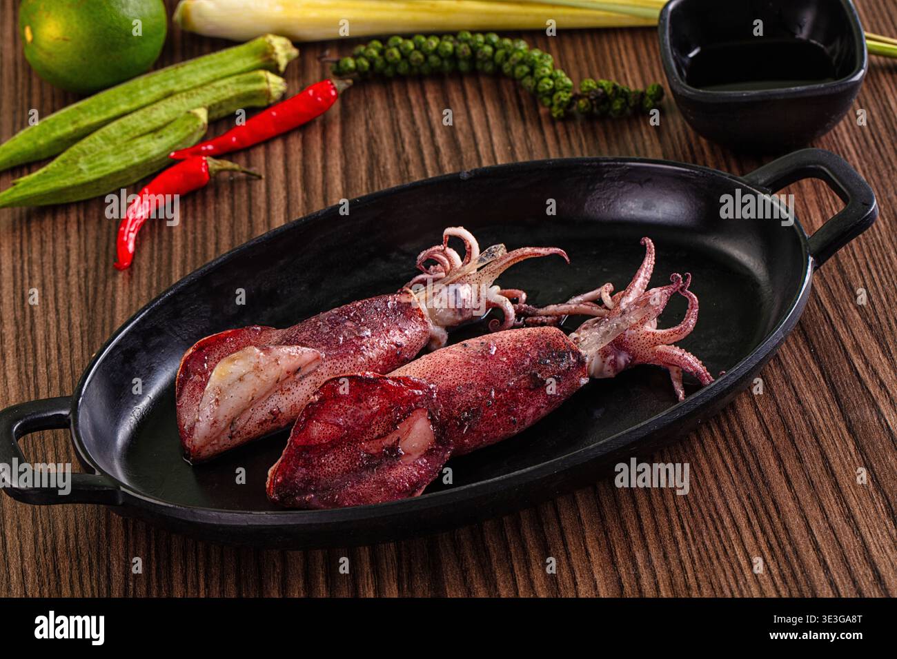 Natural dietary seafood Roasted squid snack Stock Photo - Alamy