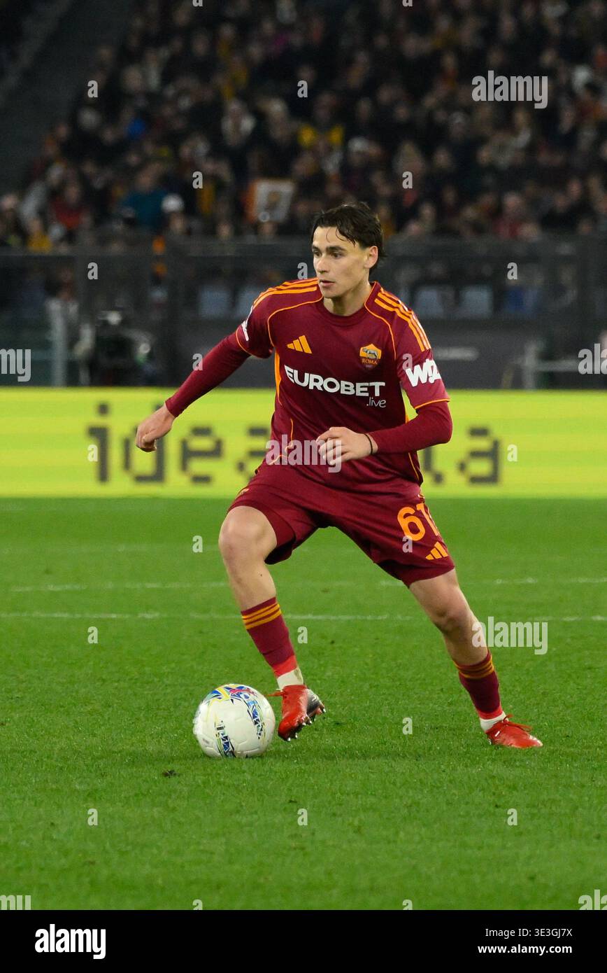 Romaâ??s Niccolo' Pisilli during the Italian Football Championship ...