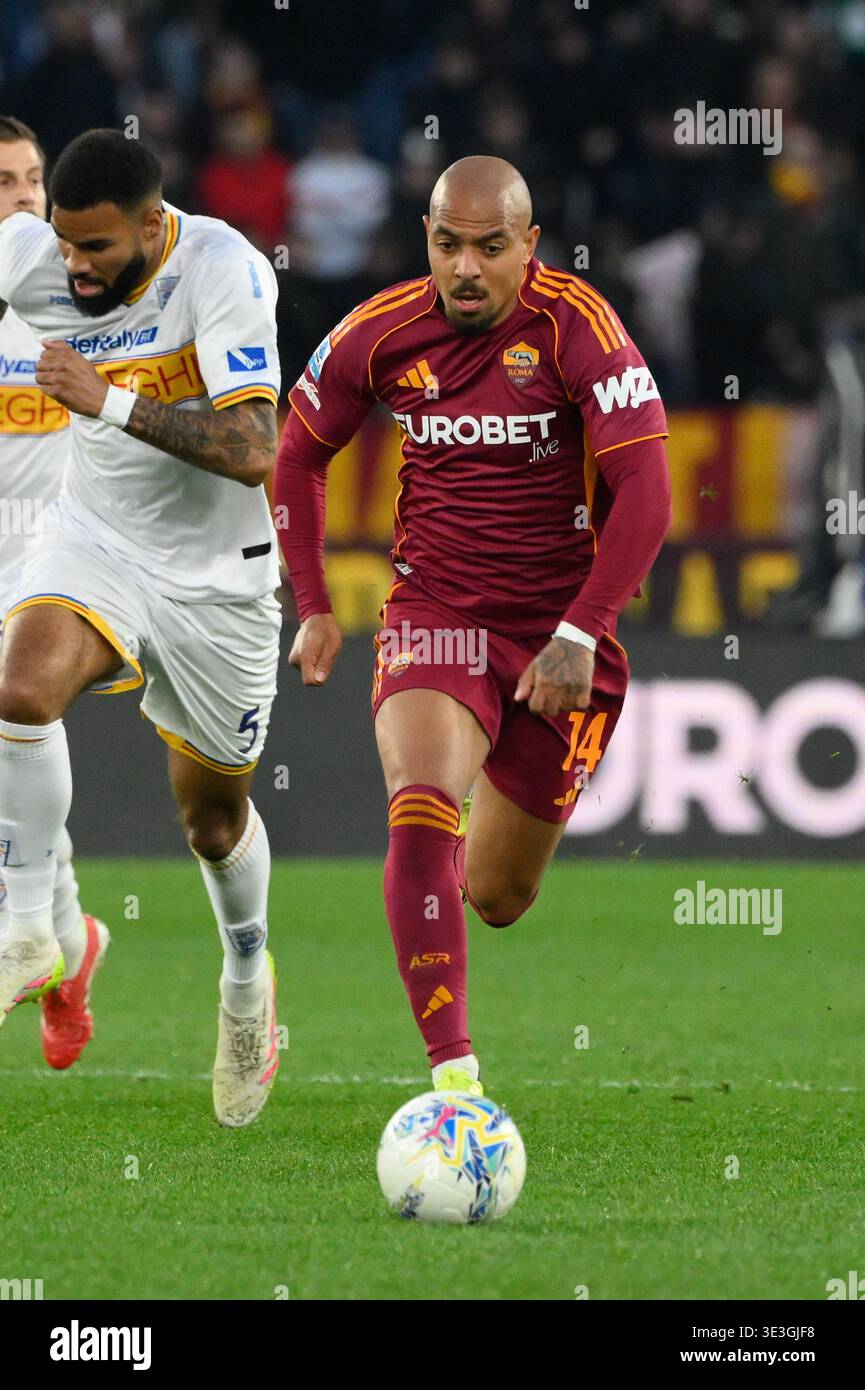 Romaâ??s Donyell Malen during the Italian Football Championship League ...