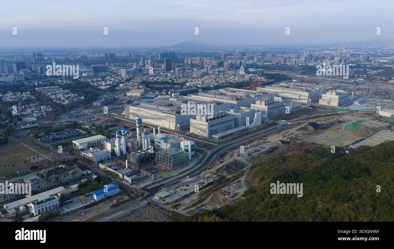 Taichung City, Taiwan - 26 February 2026: Aerial view of the sprawling ...