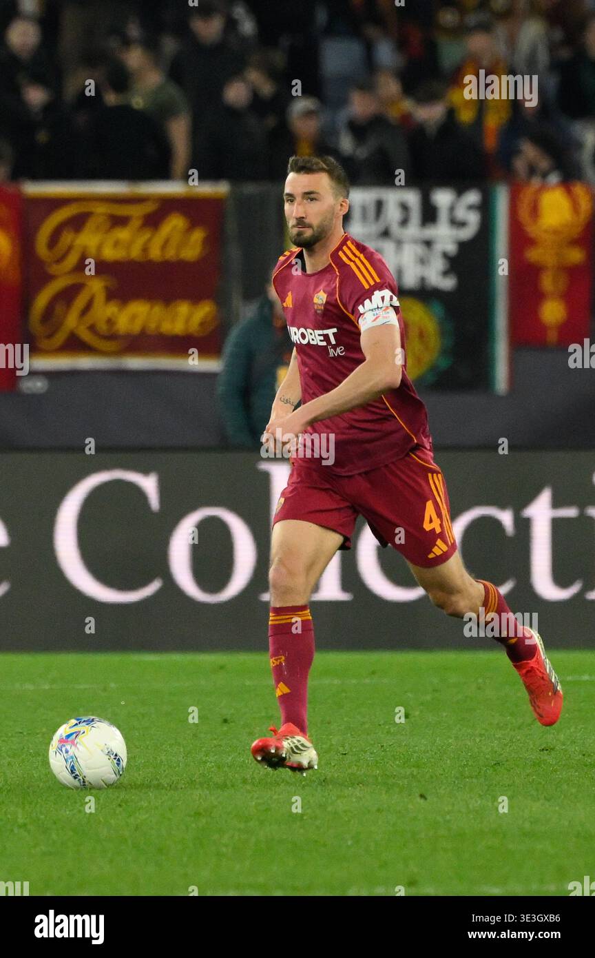 Romaâ??s Bryan Cristante during the Italian Football Championship ...