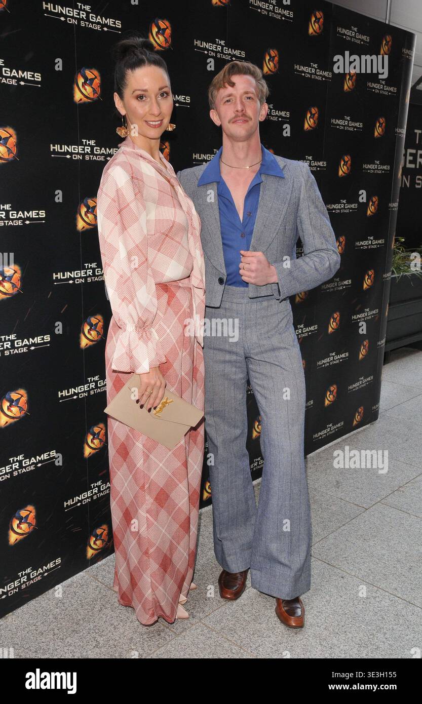 Rachel Duffy and Stephen Libby at "The Hunger Games: On Stage" special ...