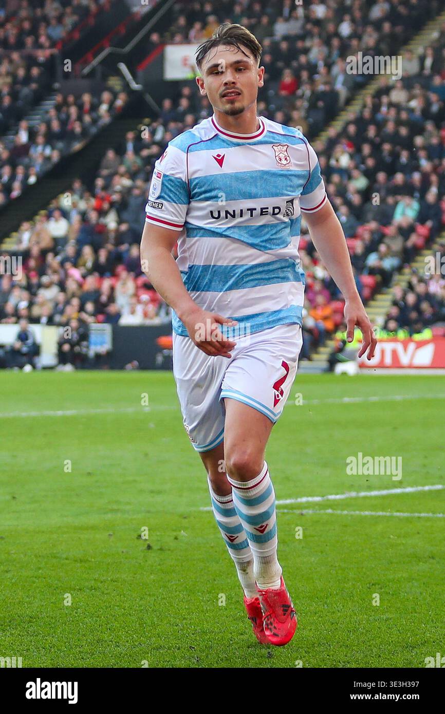 Wrexham's Callum Doyle during the Sky Bet Championship match at Bramall ...