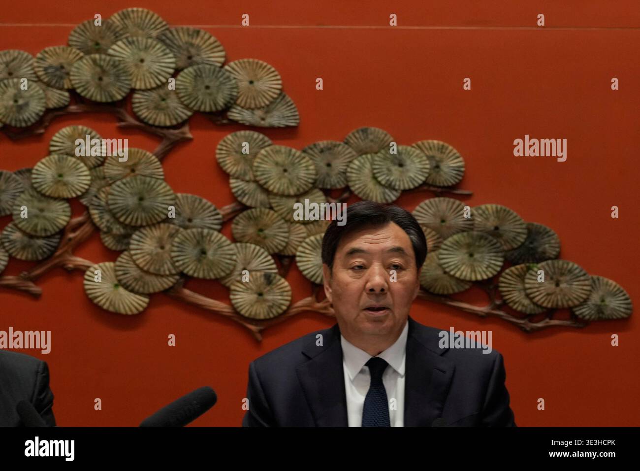 Zhai Jun, China's special envoy on Middle East Affairs, attends a press ...