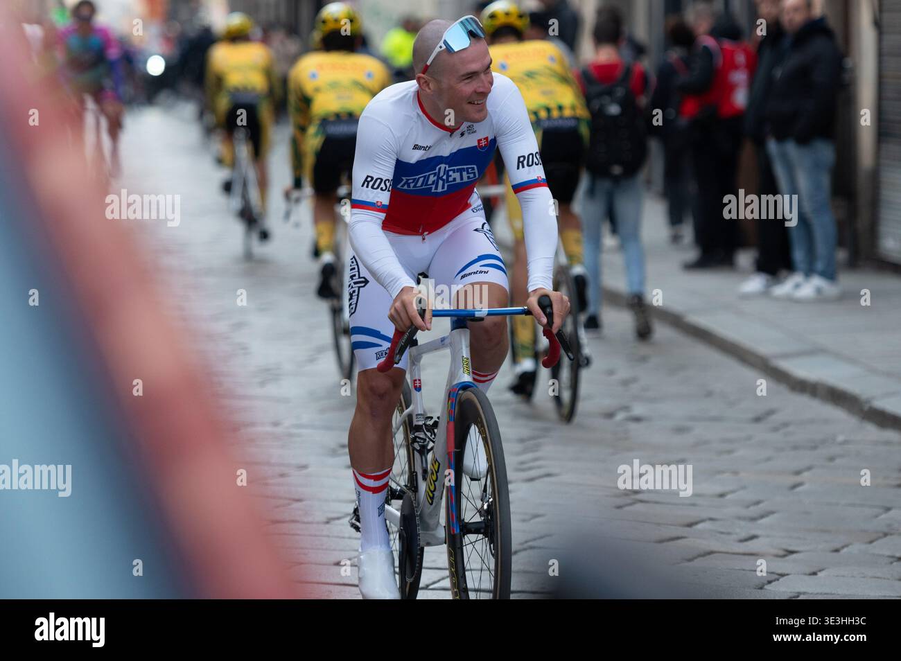 KUBIS Lukas (UNIBET ROSE ROCKETS) at the start of Milano-Sanremo 2026 ...