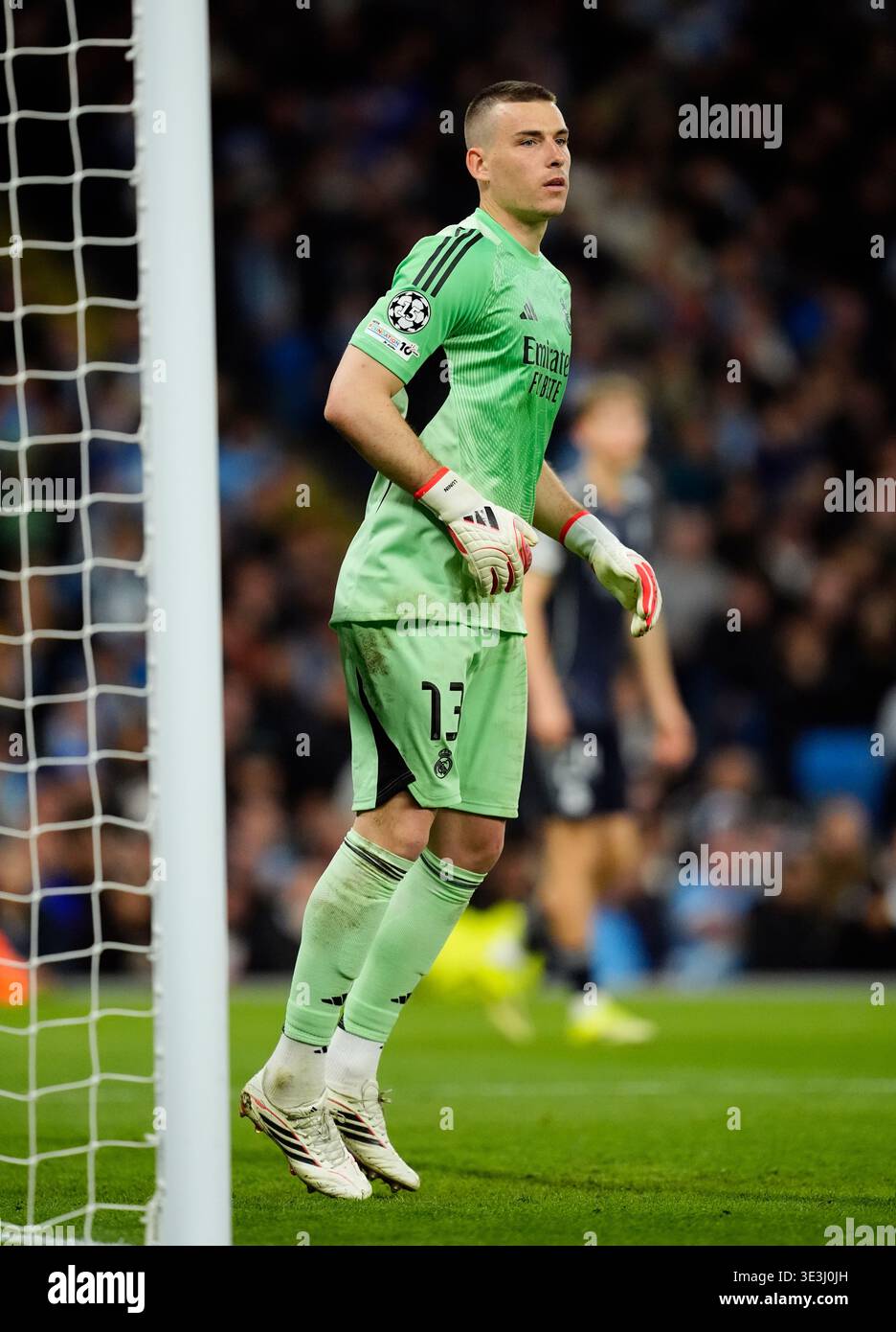 Real Madrid goalkeeper Andriy Lunin during the UEFA Champions League ...