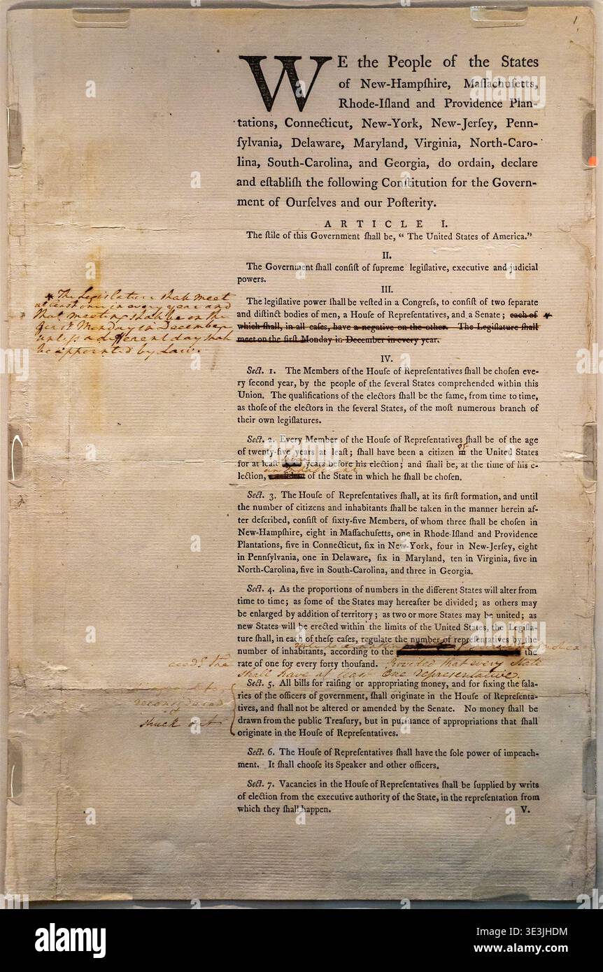 Preamble of the constitution hi-res stock photography and images - Alamy