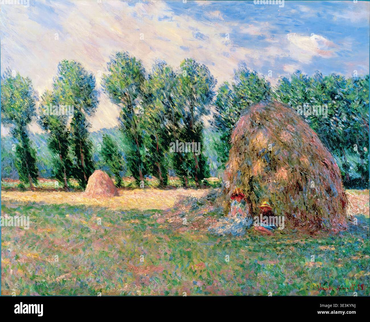 Claude Monet – Haystacks, 1885 – Impressionist Painting Stock Photo - Alamy