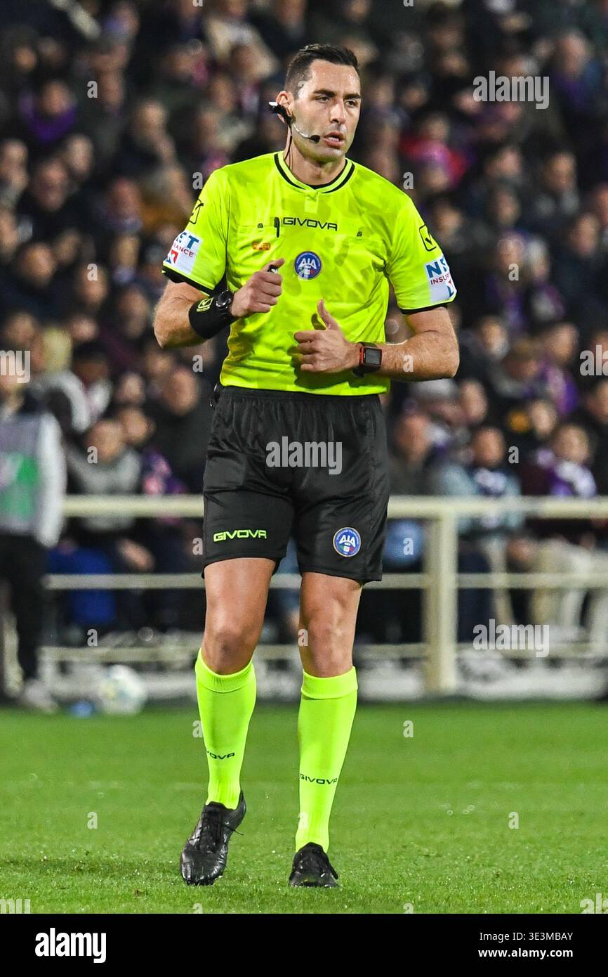 Referee Andrea Colombo during ACF Fiorentina vs Inter - FC ...