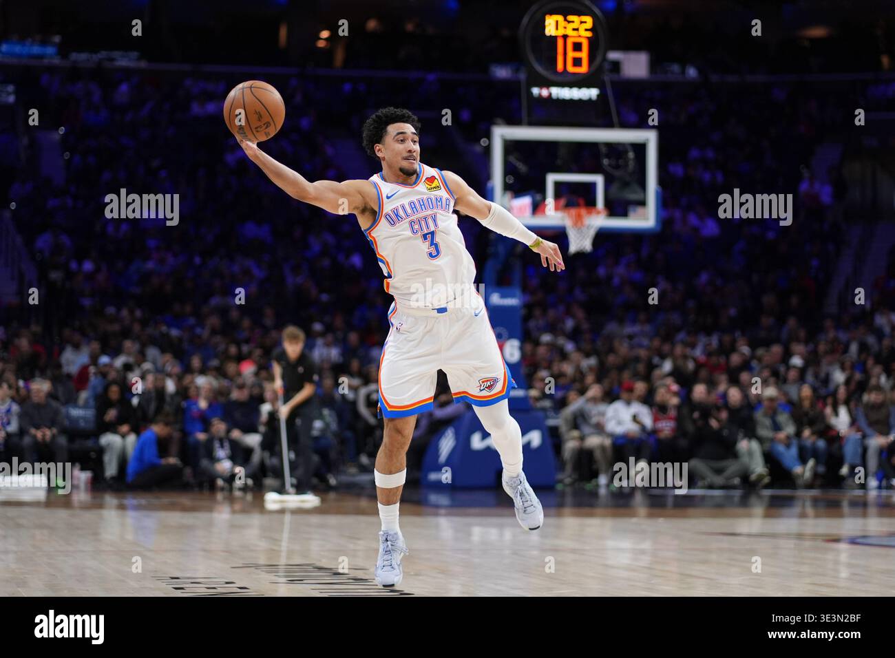 Oklahoma City Thunder's Jared McCain plays during an NBA basketball ...