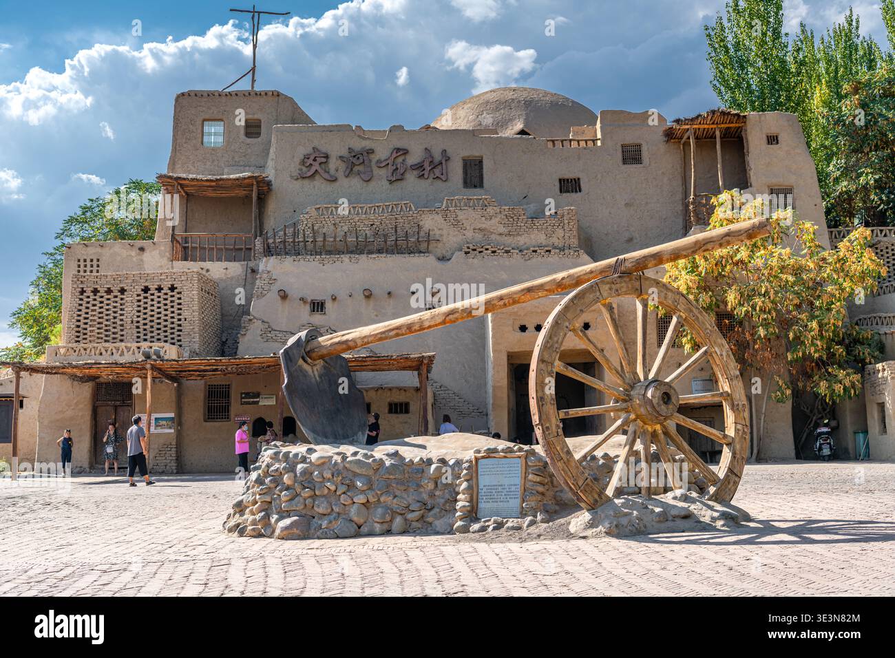 Ruins of Jiaohe Silk Road city, ancient capital of Turfan, Xinjiang ...
