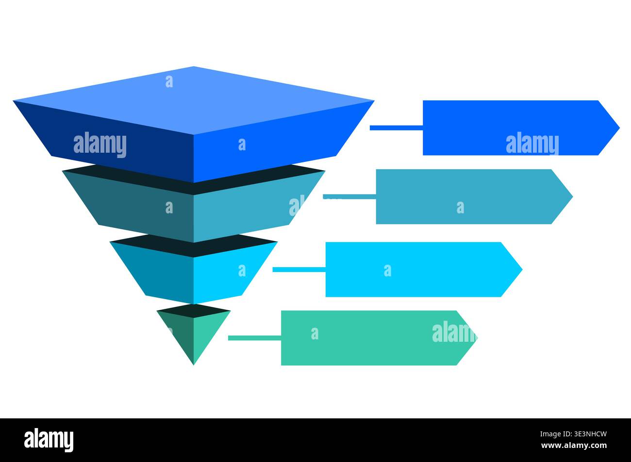 Infographic statistical hierarchical illustration ofgreen and blue ...