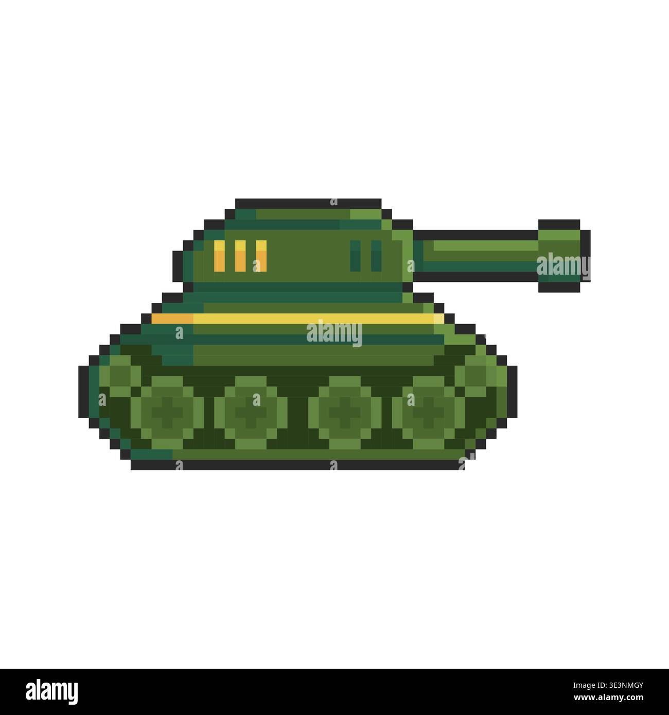 Pixel art military tank hi-res stock photography and images - Alamy