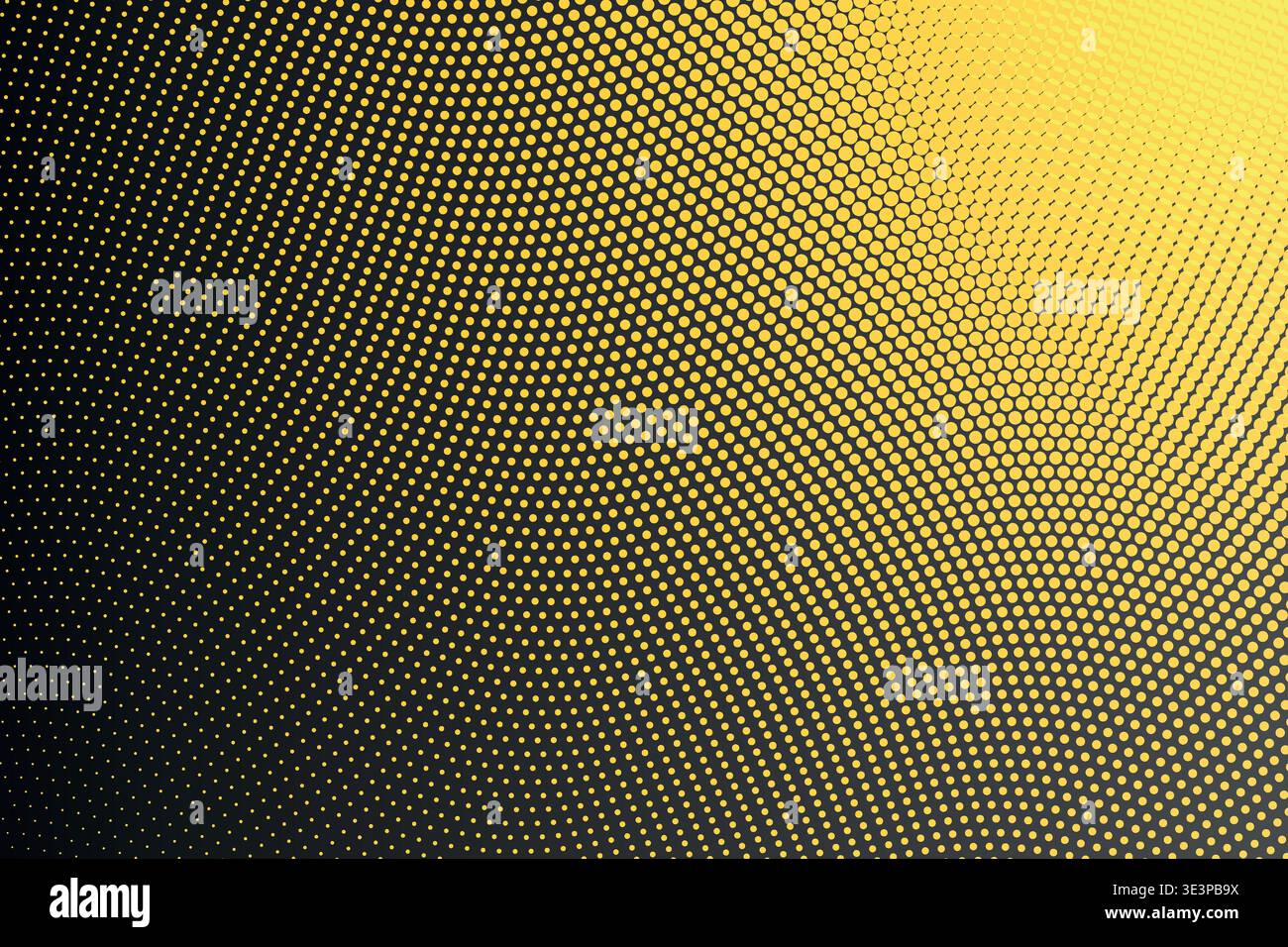 Abstract 3D Perspective Warped Halftone Dot Wave Gradient Background ...
