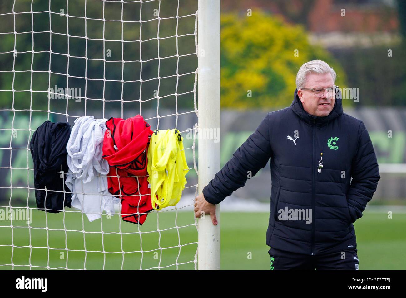 Cercle's head coach Lars Friis pictured during a training session of ...