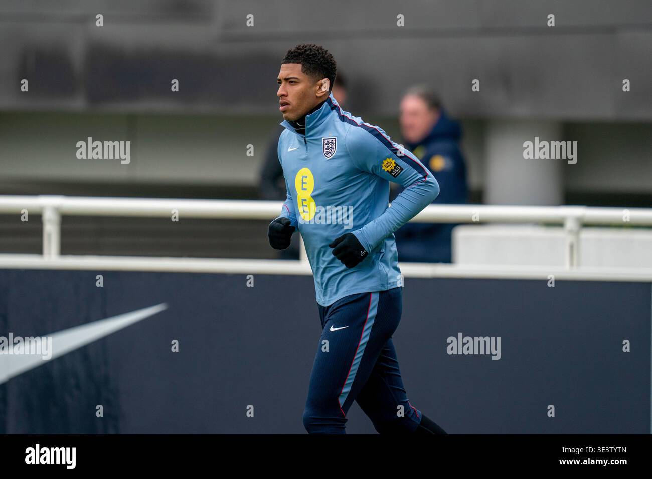Jude Bellingham during the England training session at St. George's ...