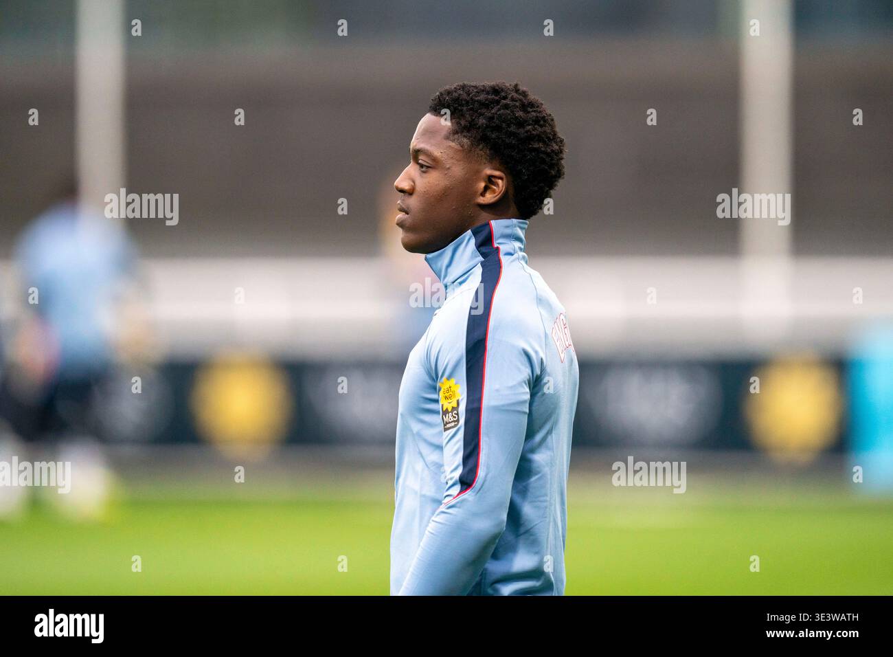 Kobbie Mainoo during the England training session at St. George's Park ...