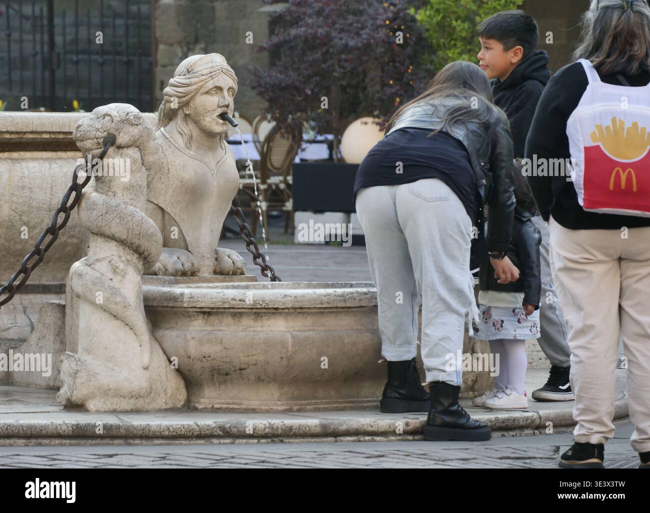 Water has been restored to the Contarini fountain in Piazza Vecchia ...