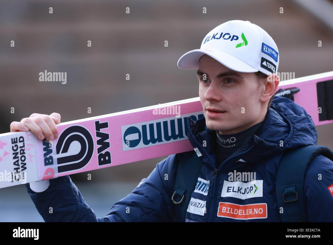 Vikersund 20260321. Marius Lindvik during the men's ski flying in ...