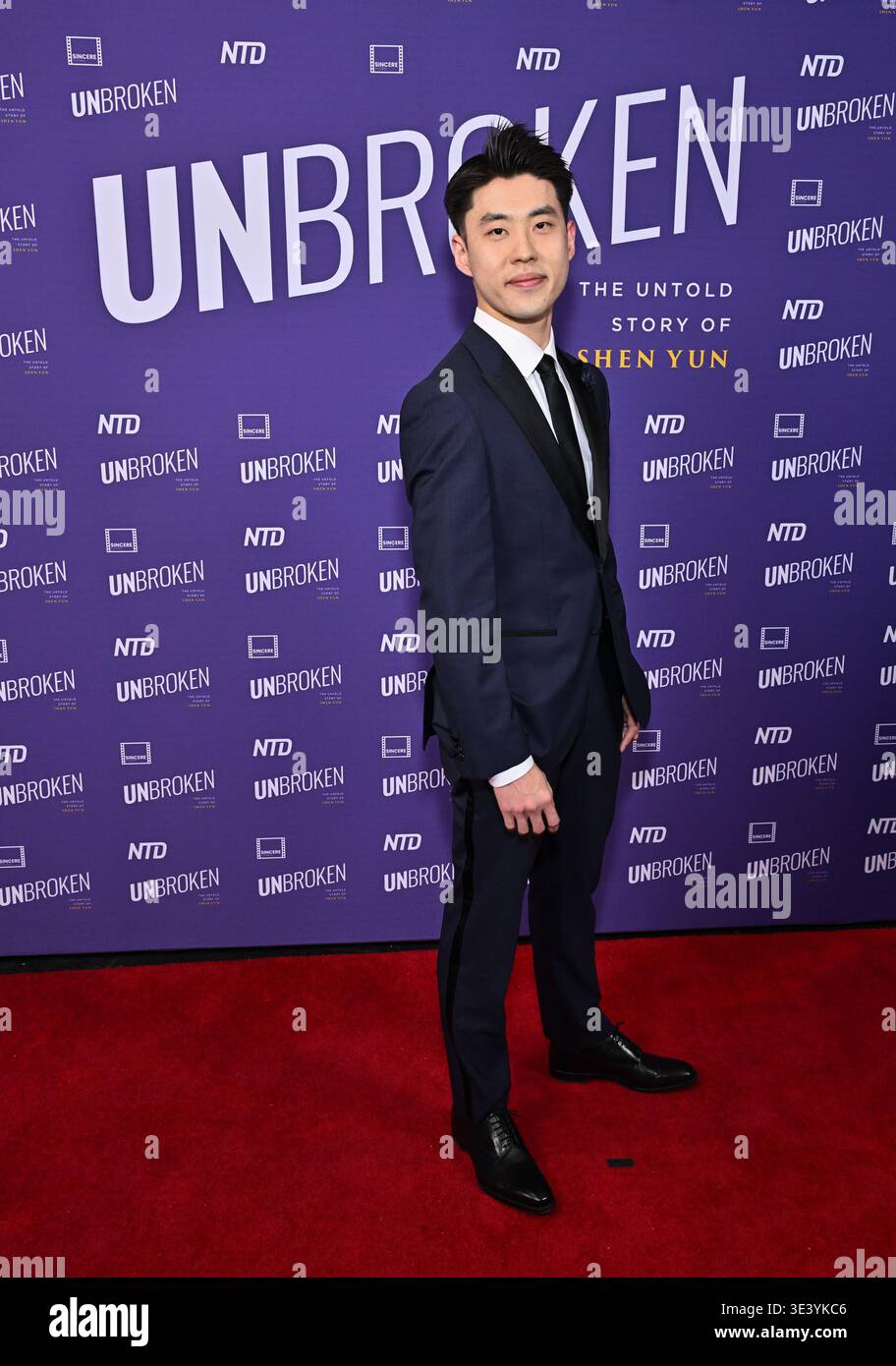 Sam Pu attends the premiere of "Unbroken: The Untold Story of Shen Yun ...