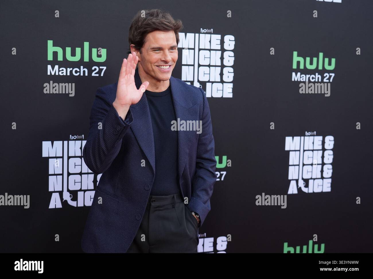 James Marsden arrives at the premiere of "Mike & Nick & Nick & Alice ...