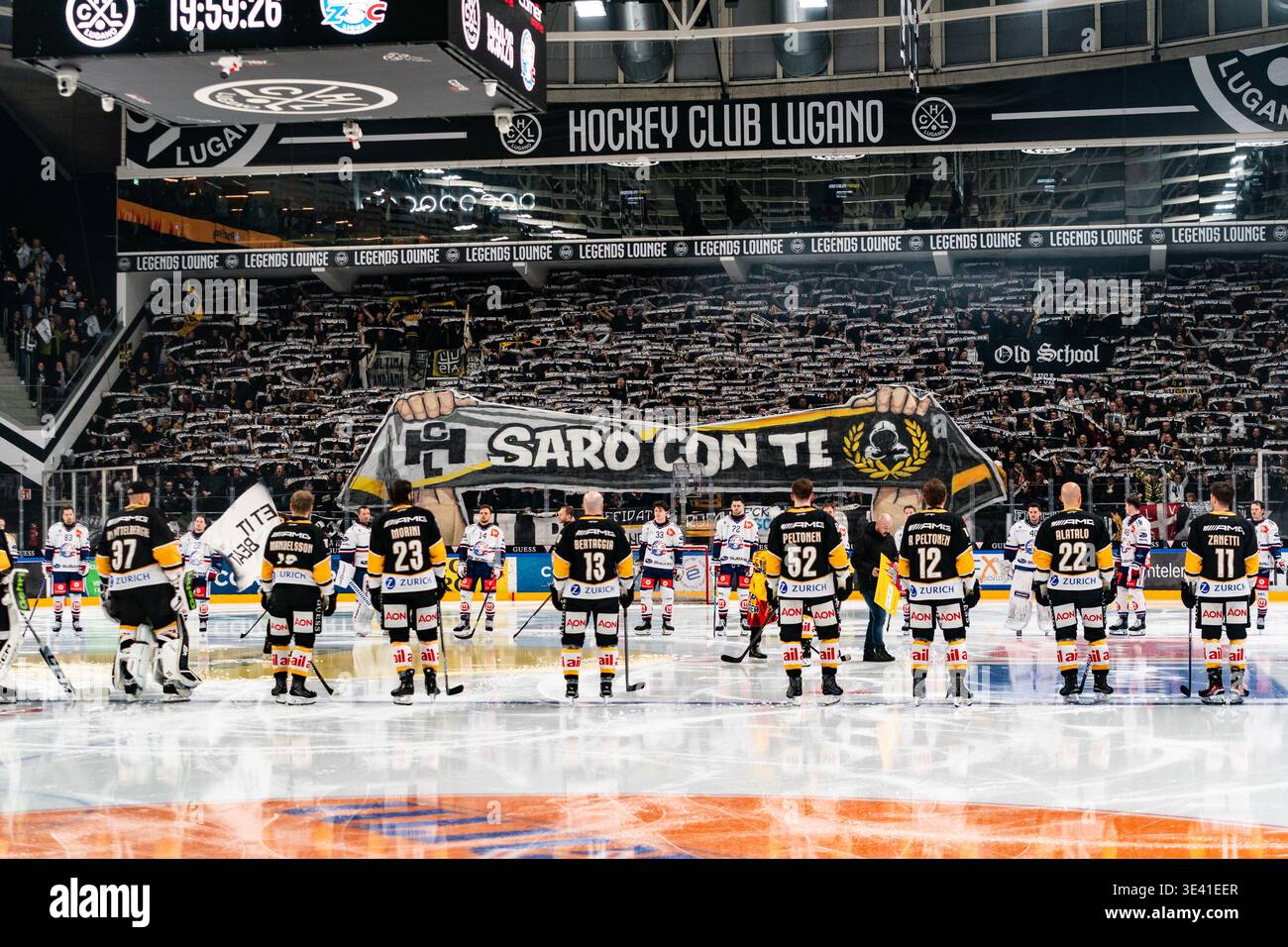 23/03/2026, Porza, Cornèr Arena, NL: HC Lugano - ZSC Lions, fans of ...