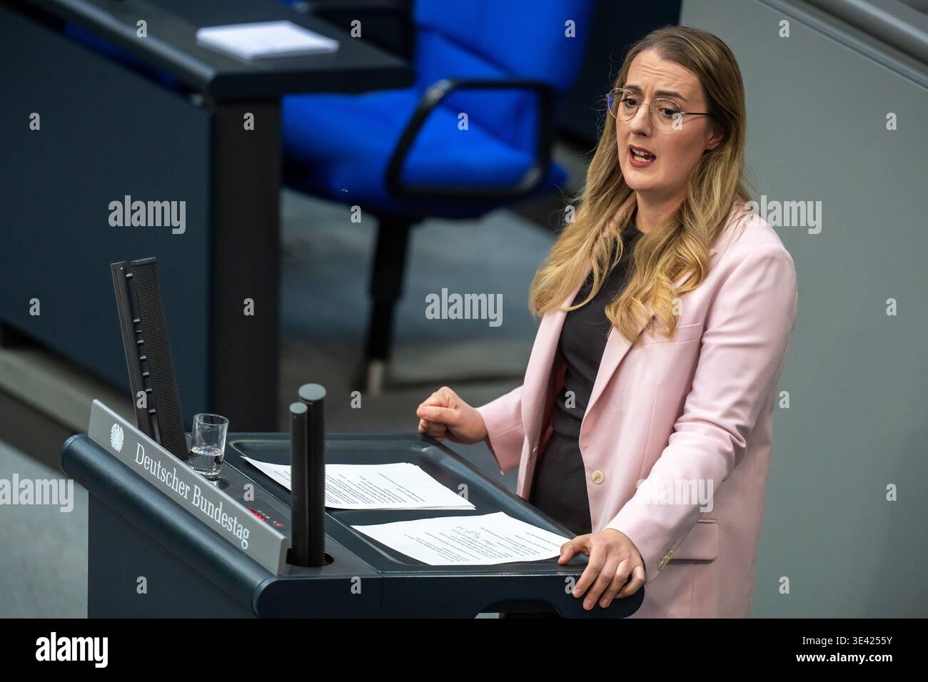 25 March 2026, Berlin: Katharina Dröge, parliamentary group leader of ...