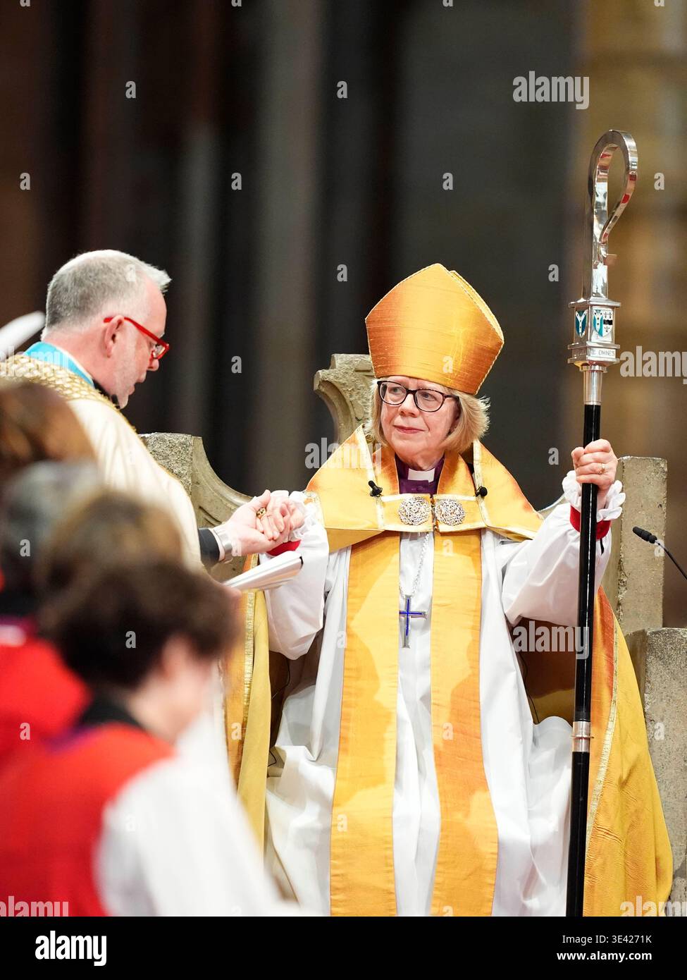 Dean of Canterbury, the Very Revd Dr David Monteith, installs the ...