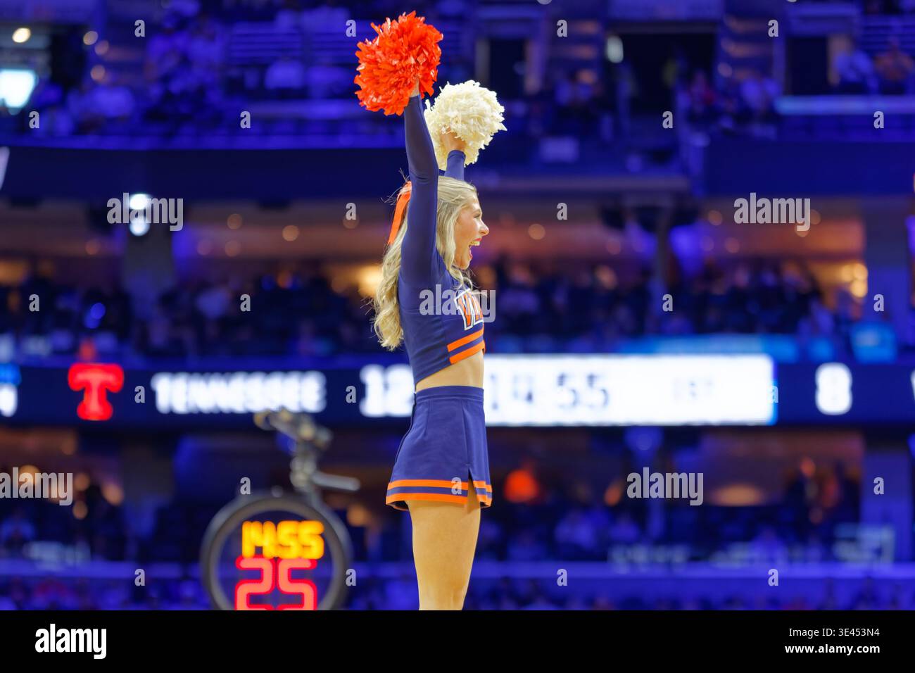 Virginia Cheerleader During A Second Round Game Of The Mens 2026 Ncaa