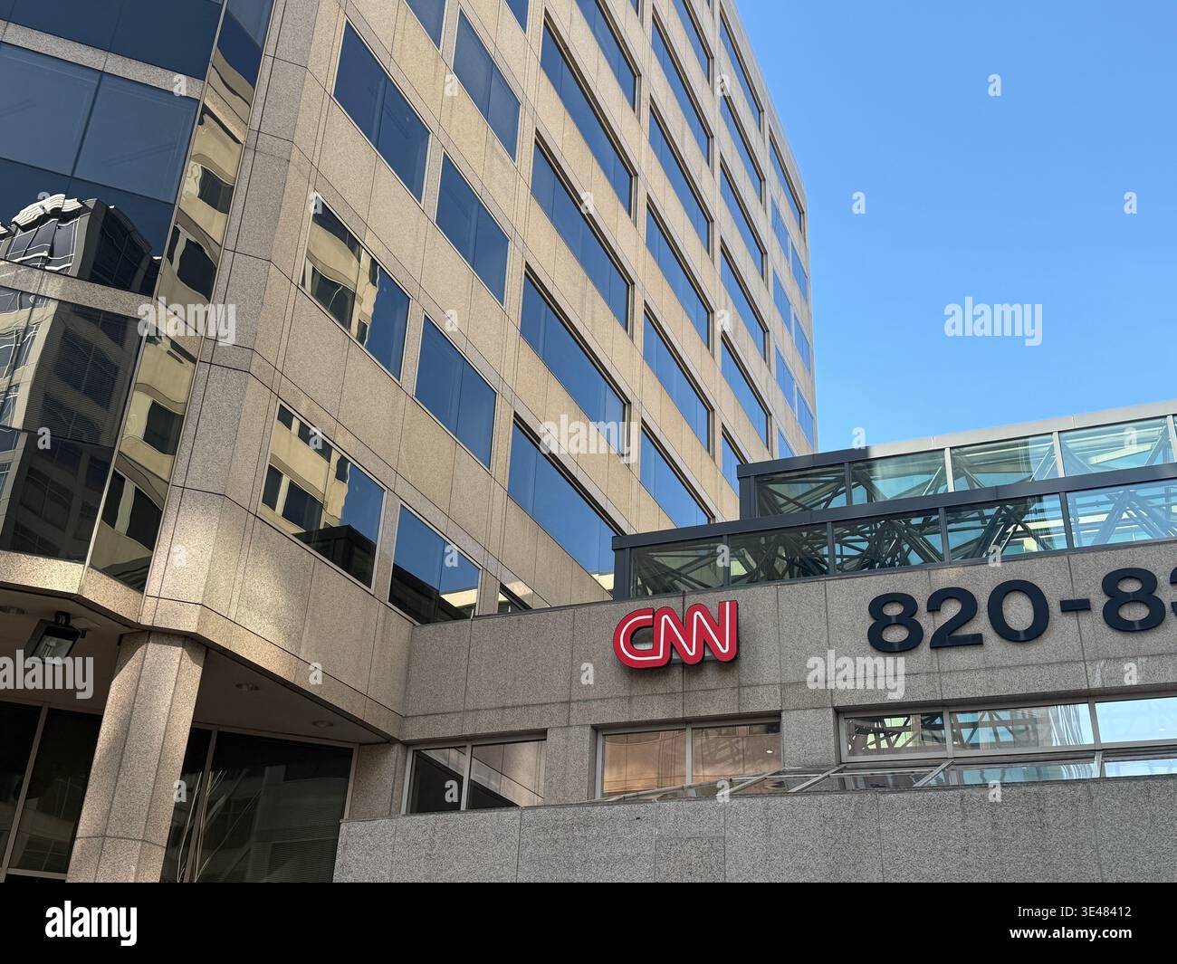 21 March 2026, USA, Washington: The capital office of the US TV station ...