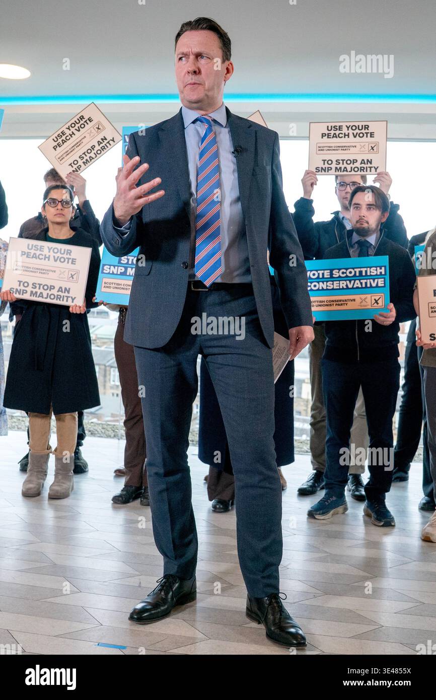 Scottish Conservative leader Russell Findlay launches his party's 2026 ...