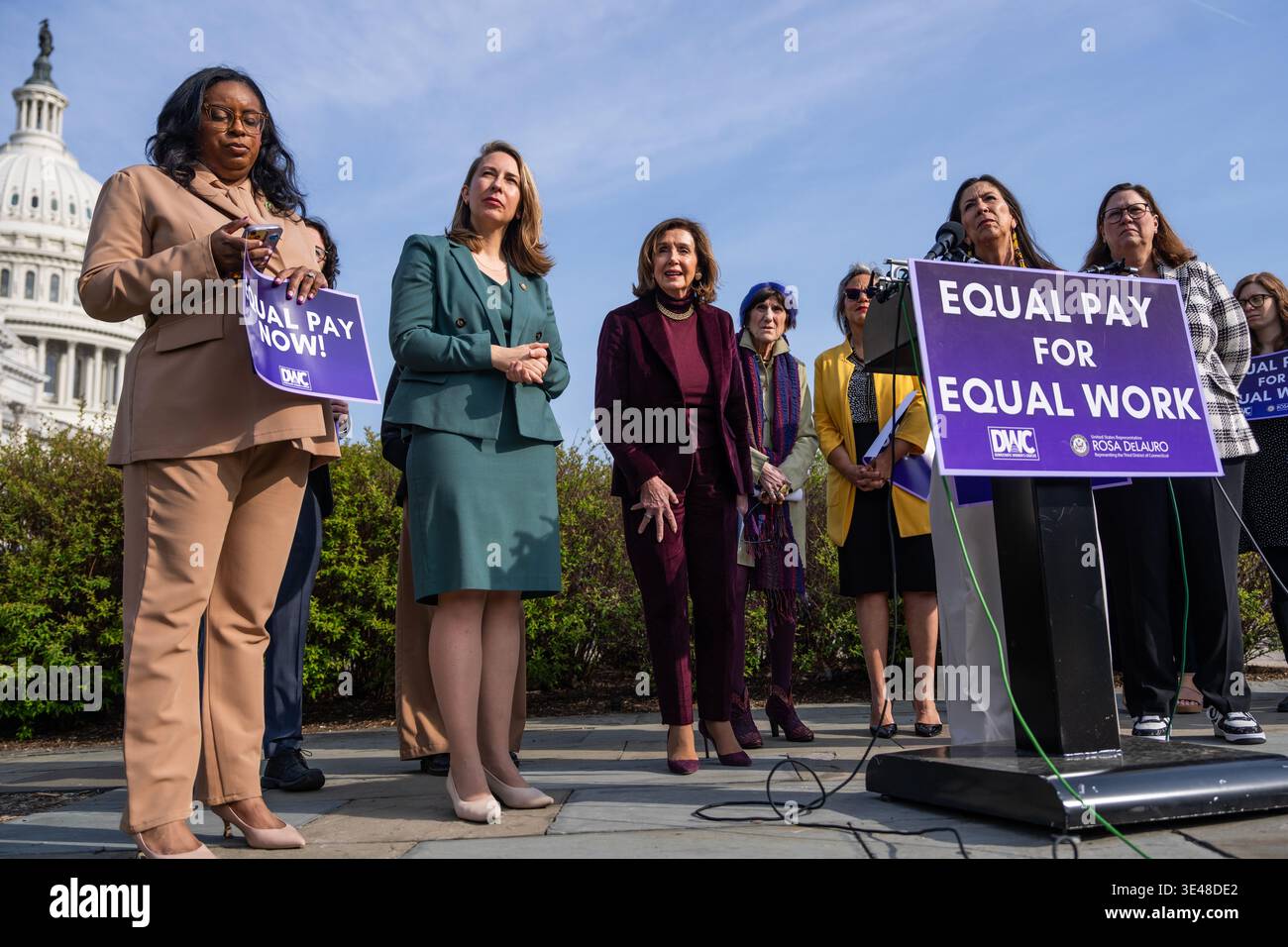 UNITED STATES - MARCH 26: From left, Reps. LaMonica McIver, D-N.J ...