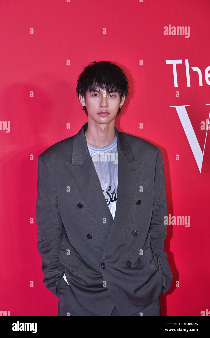 Bright Vachirawit, an actor of Thailand, posing photo at the event of ...
