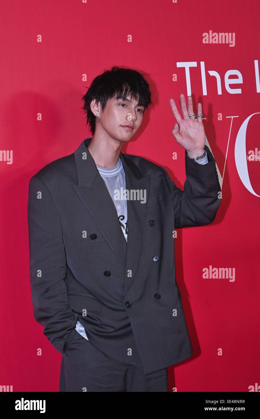 Bright Vachirawit, an actor of Thailand, posing photo at the event of ...
